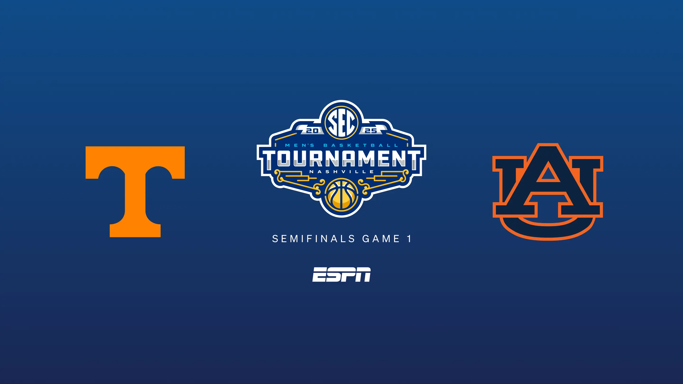 NCAAM: SEC Semifinal: Tennessee @ Auburn