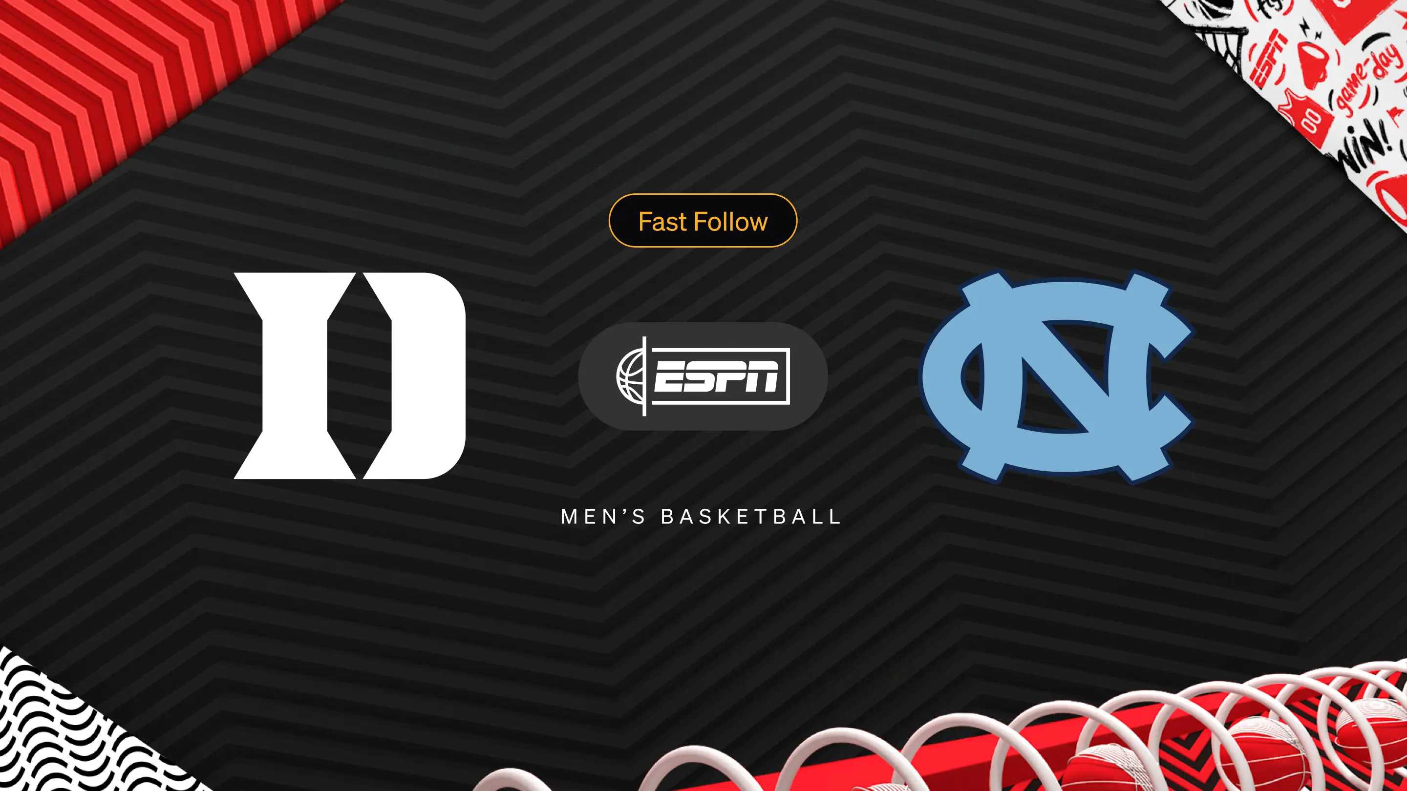 FAST FOLLOW - NCAAM: Duke @ North Carolina