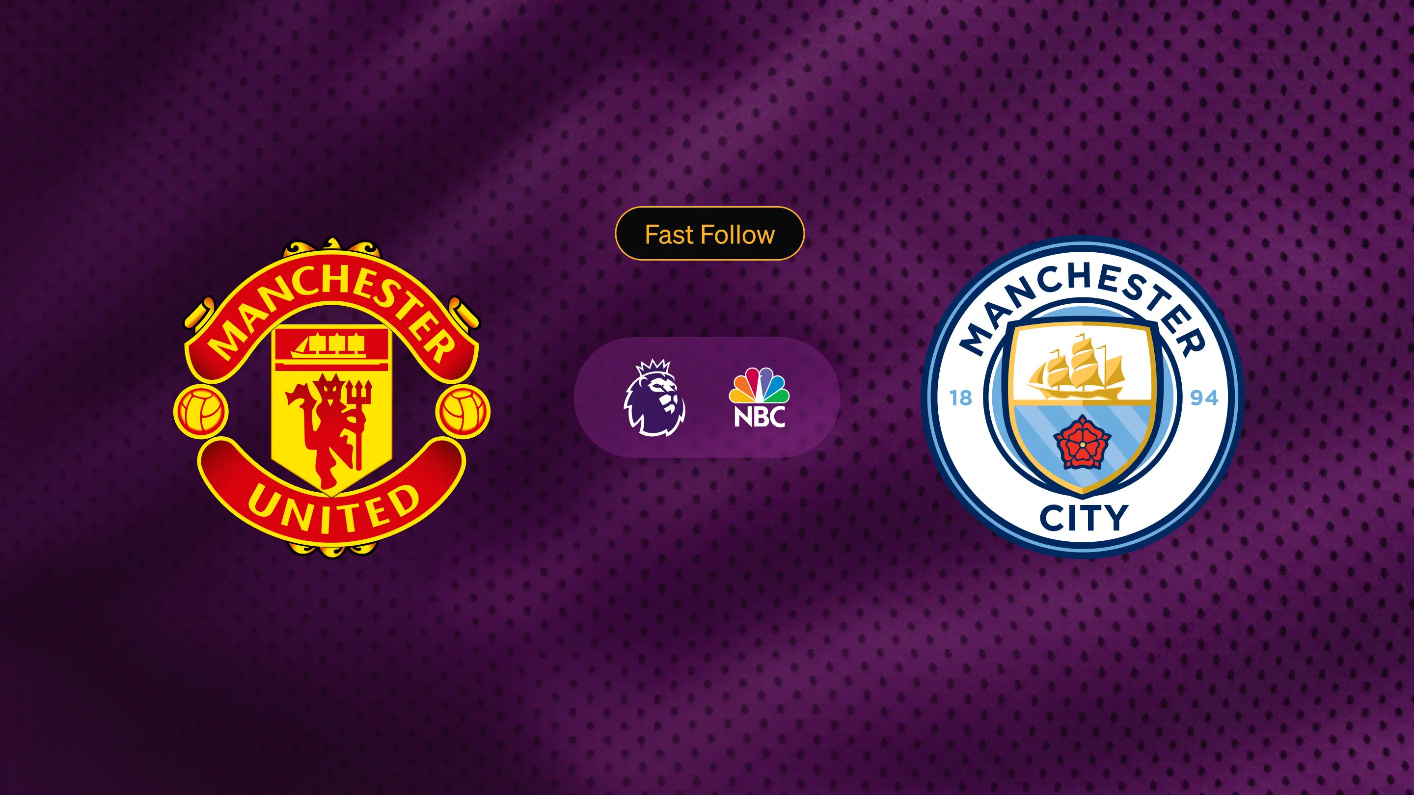FAST FOLLOW - Premier League: Manchester United vs. Manchester City